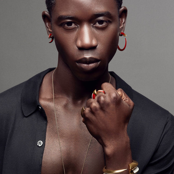 Shaun Leane Sabre Solis Gold Vermeil & Sienna Hoop Earrings