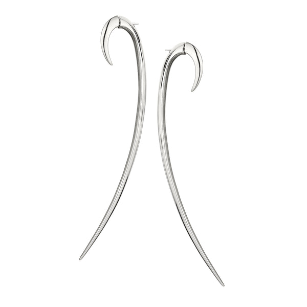 Shaun Leane Silver Statement Hook Earrings