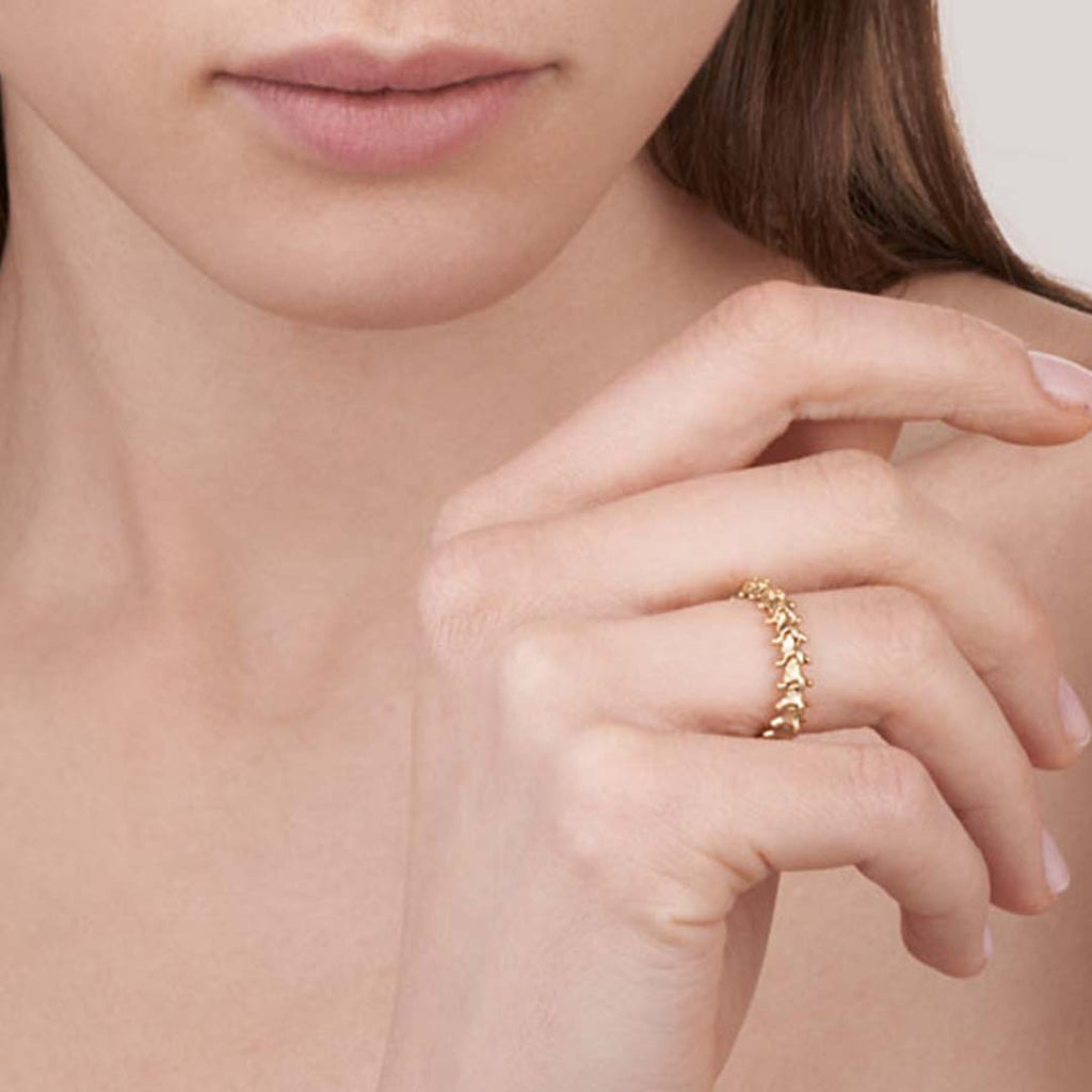 Shaun Leane Serpent Trace Yellow Gold Vermeil Band Ring