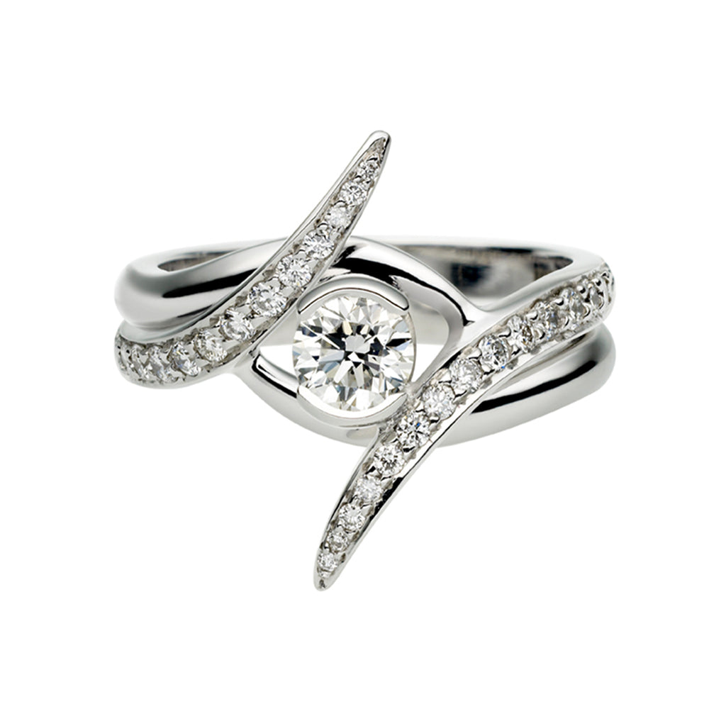Shaun Leane Platinum & 0.65ct Diamond Entwined Engagement Ring Set