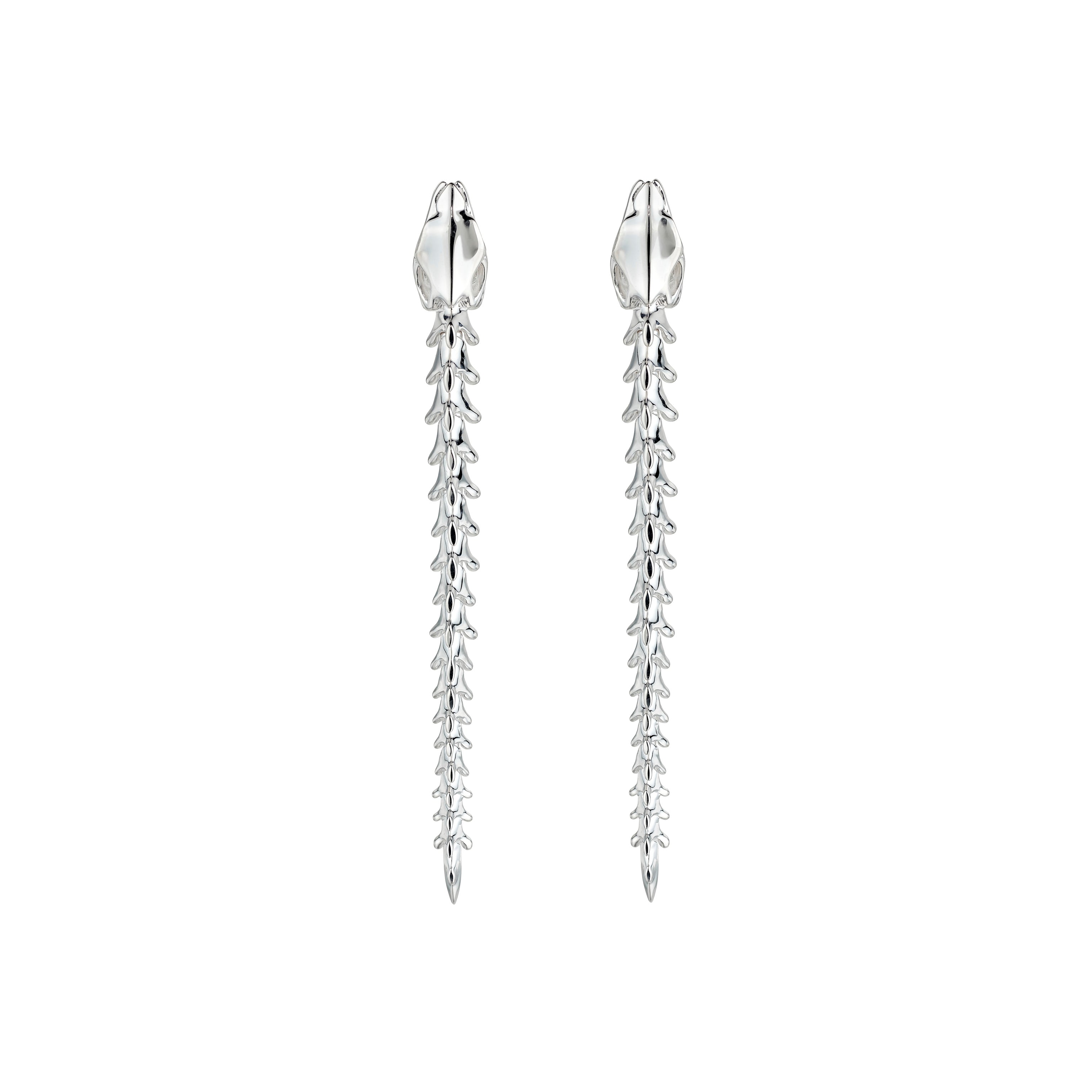 Shaun Leane Serpent Trace Silver Drop Earrings